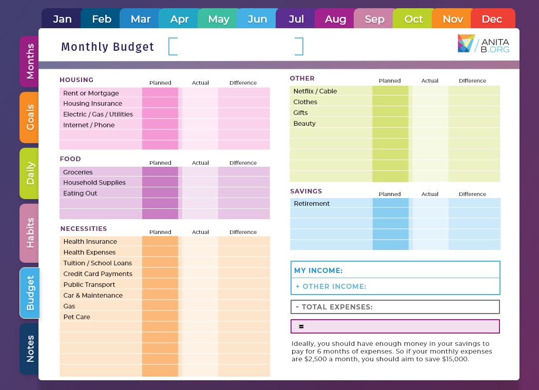 GHC Digital Daily Planner